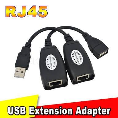 Jual USB Extender via Kabel LAN / Usb RJ45 Extension Adapter up to 30m ...