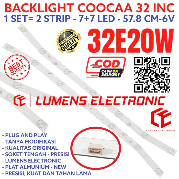 Jual BACKLIGHT TV COOCAA 32 INC 32E20W 32E20W LAMPU BL 7K 6V KOKA COCA 32IN - Kota Tangerang ...
