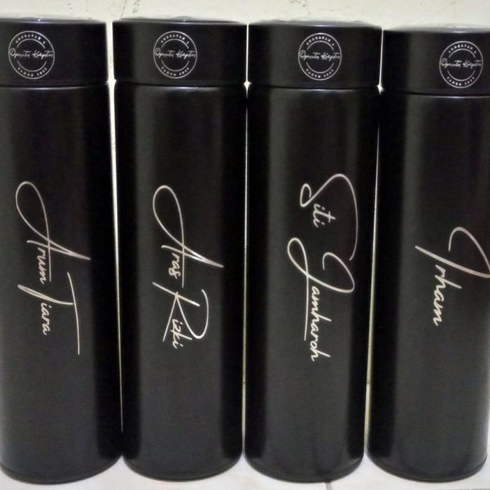 Jual Termos Tumbler Grafir Custom Satuan - Hitam, Sakura LED - Kab ...