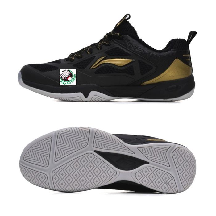 Jual Sepatu Badminton Lining LI-NING Energy 10 Black Gold Original ...