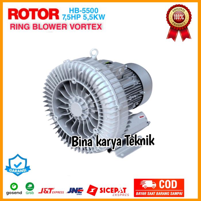 Jual Ring Blower Tambak High pressure Ring Blower ipal ROTOR HB-5500 7,5HP - Jakarta Barat ...