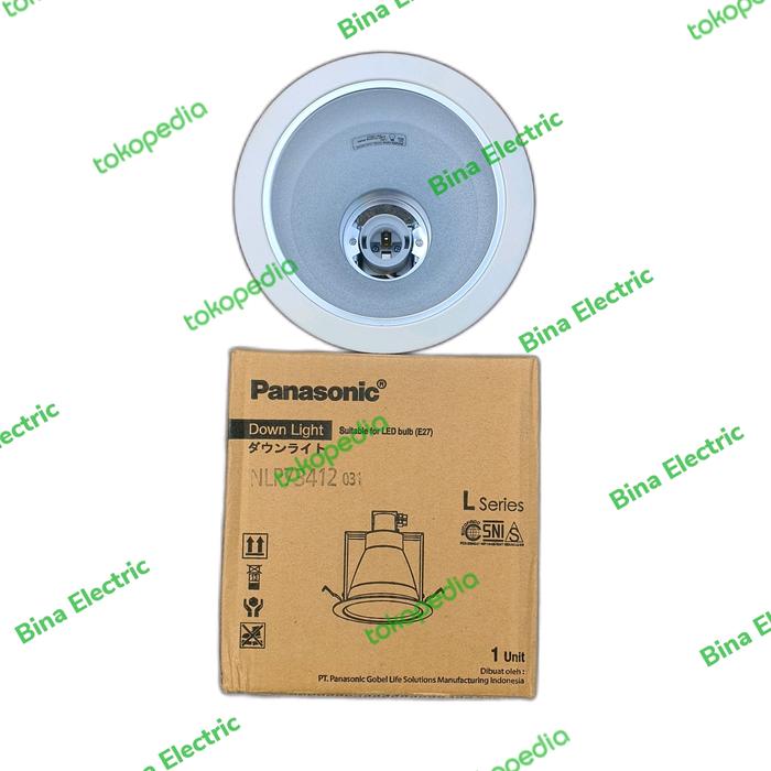 Jual Downlight Panasonic 5" 5 Inch NLP73412 Inbow Tanam / Fitting Lampu ...