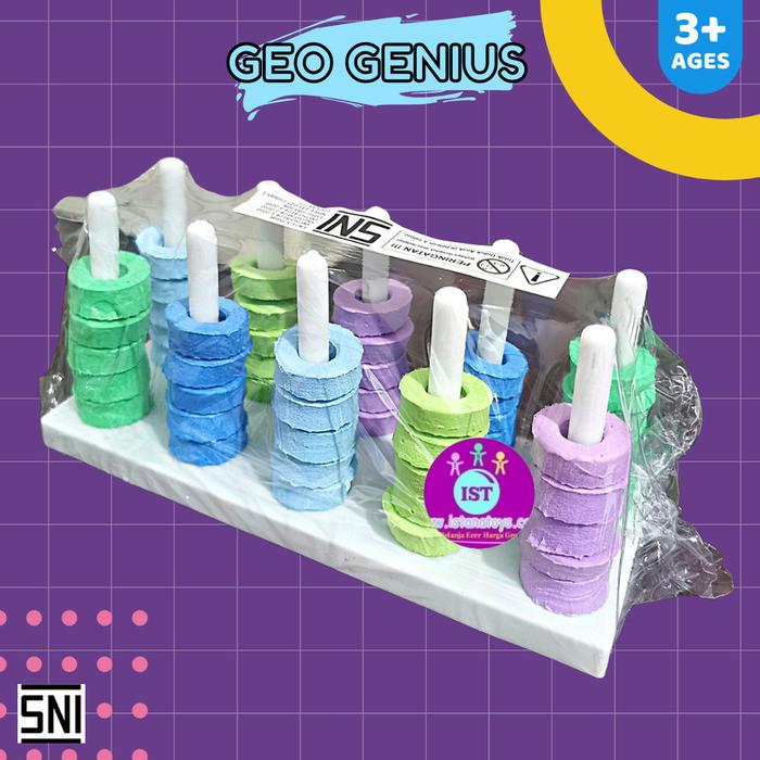Jual Mainan Anak Edukatif Geo Genius 1 Bentuk Warna Edukasi Belajar ...