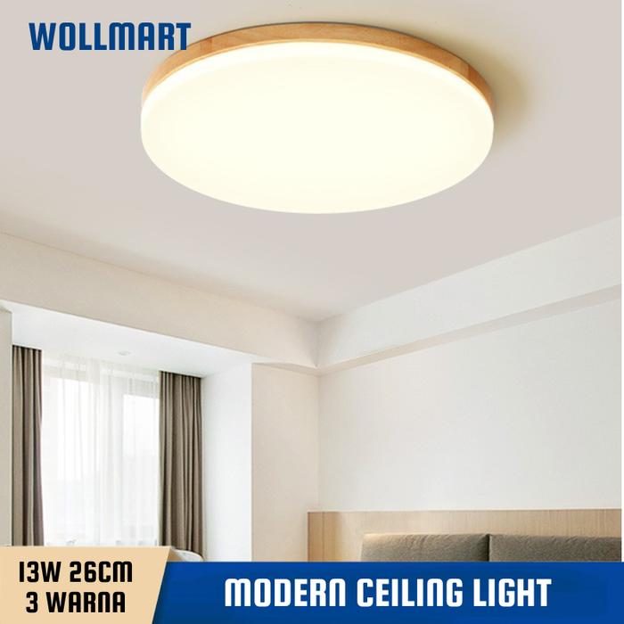 Promo Ceiling Light Lampu Plafon Rumah Bulat Minimalis Led 3 Warna ...