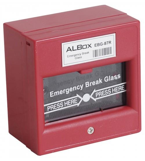 Jual Emergency Break Glass (Manual Call Point) - Albox EBG-87 - Merah ...