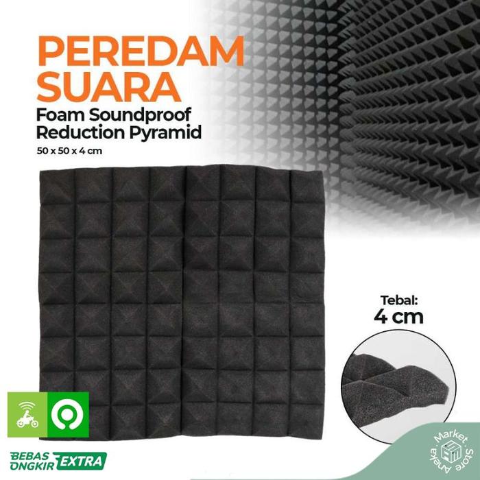 Jual Peredam Suara Busa Ruangan Dinding Pyramid Soundproof Original ...