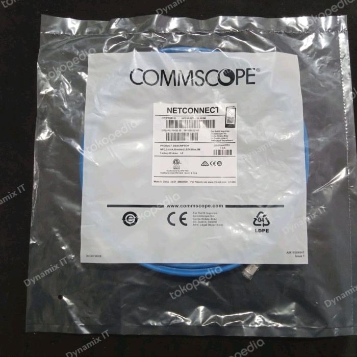 Jual Commscope Patch Cord Cat.6A Shielded LSZH 3 meter - Blue - Kota Surabaya - Dynamix IT ...