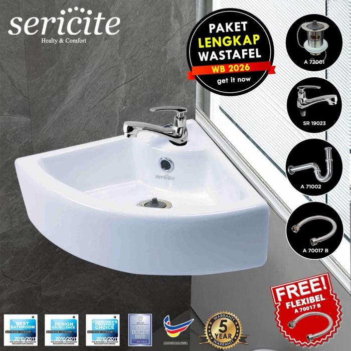 Jual INNO SERICITE WASTAFEL SUDUT 2026 KOMPLIT KRAN SIPHON AFUR RANTAI ...