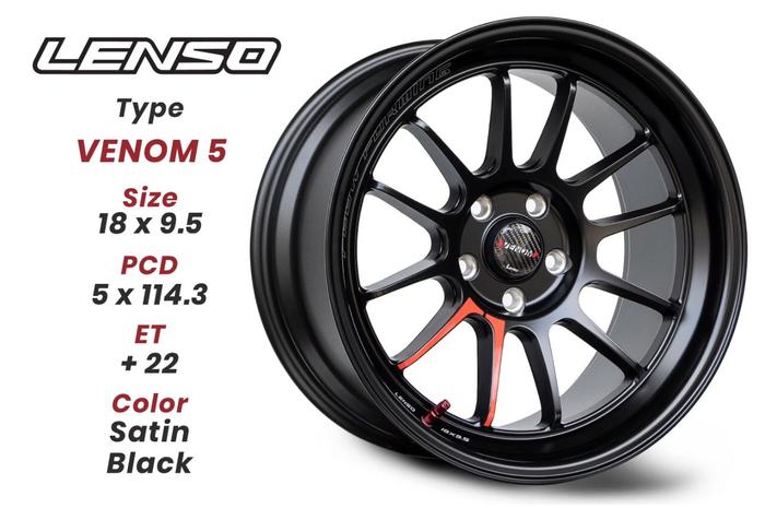 Jual VELG LENSO VENOM 5 RING 18x9,5 ET 22 INNOVA REBORN LIMITED EDITION - Kota Surabaya - duta ...