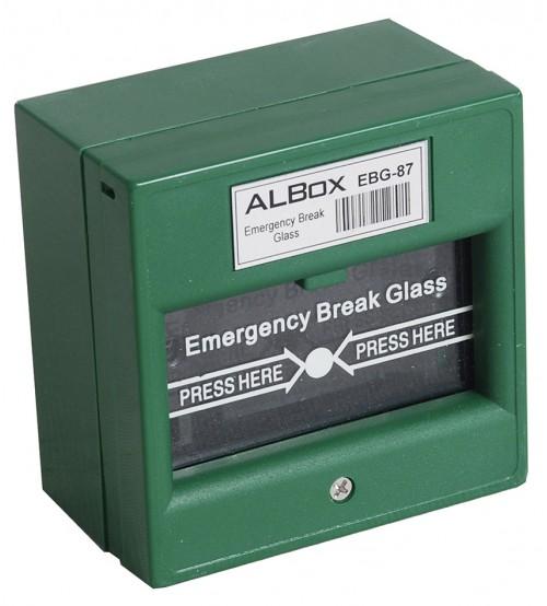 Jual Emergency Break Glass (Manual Call Point) - Albox EBG-87 - Putih ...