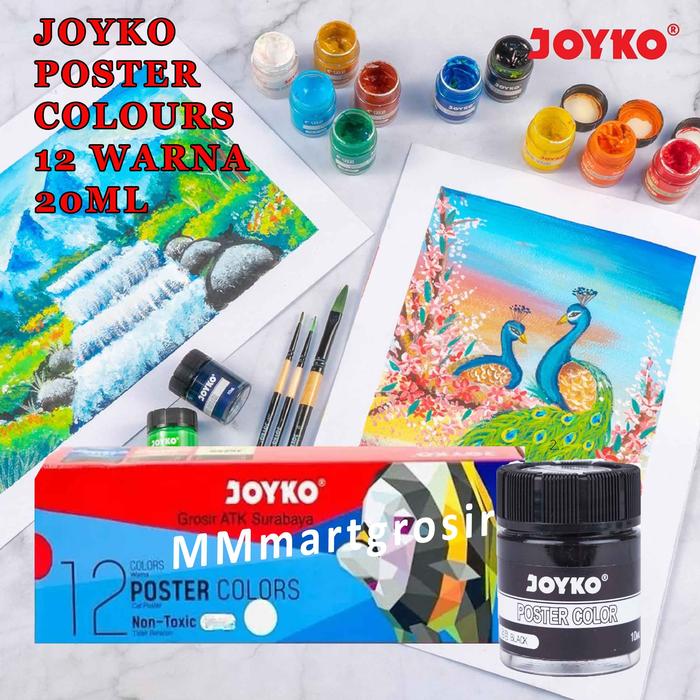 Promo Joyko / Poster Colors / Cat Poster / 12 Warna 20ml - Jakarta ...