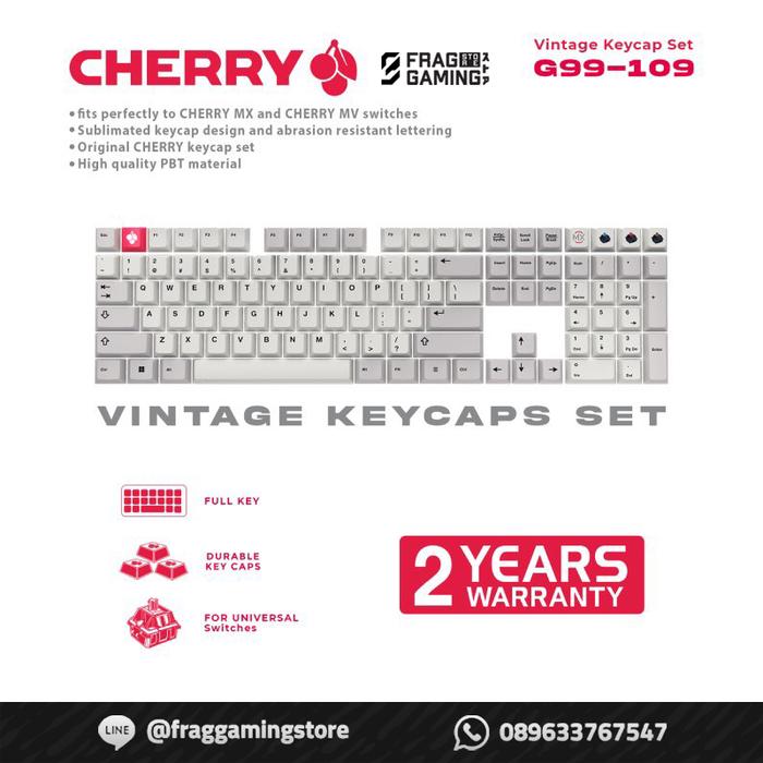 Jual CHERRY MX Cherrymx Vintage Keycap Keycaps Set - G99-109-EU-ZUB-01 - Jakarta Utara - FRAG ...