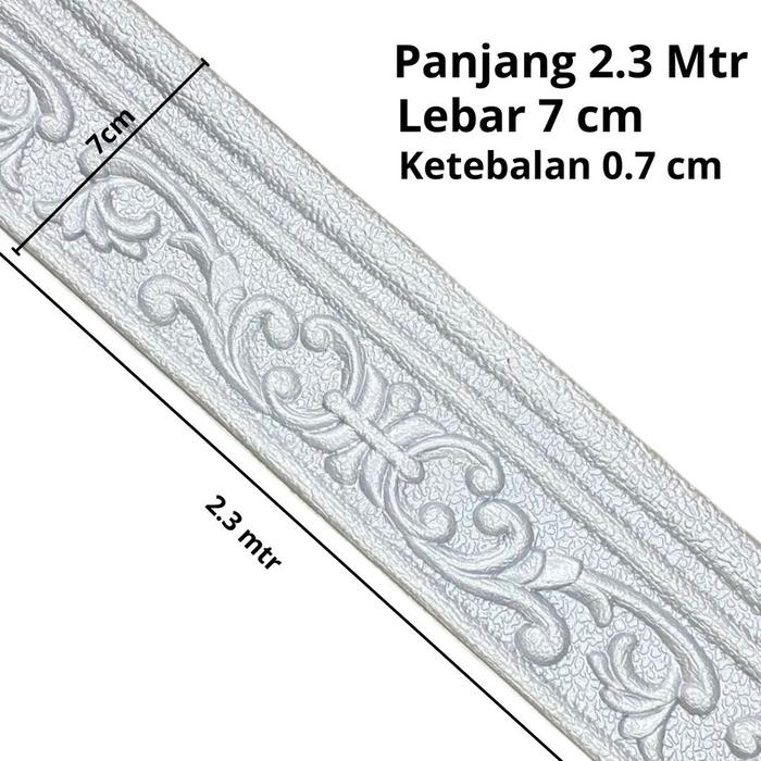 Jual Wallpaper List Foam 3D Wall Border List Sticker Dinding 2.3 Meter ...
