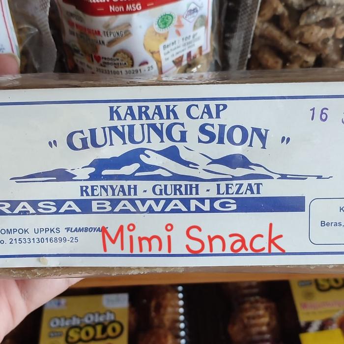 Jual [10 Bungkus] Karak Solo Gunung Sion Mentah Aneka Rasa Gurih dan ...