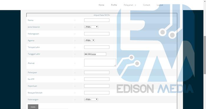 Jual Sistem Pelayanan Kepolisian Stnk Sim Skck Perijinan Berbasis Web ...