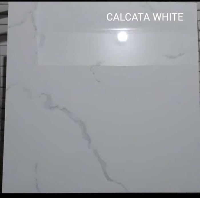 Jual Granit 60x60 Motif Carrara Putih Corak Abu MEGACER Calacatta White ...