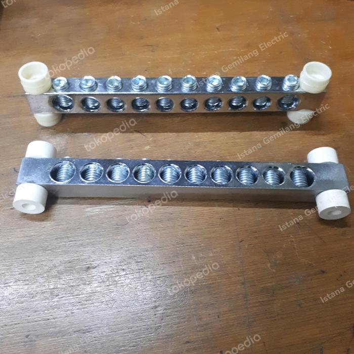 Jual Terminal Block Grounding 10 POLE baut 10mm - Jakarta Pusat ...