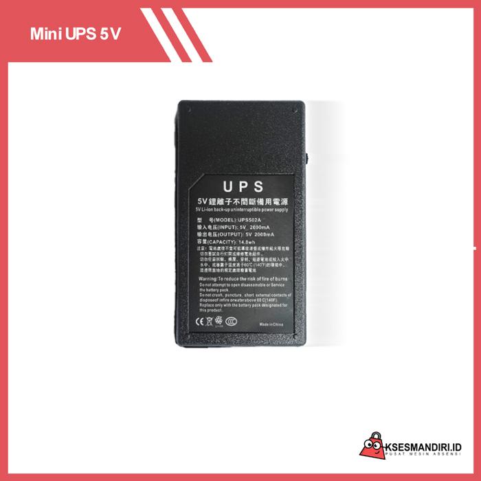 Jual Mini UPS 5v 1a ORIGINAL Untuk Fingerprint Mesin Absensi - Jakarta ...