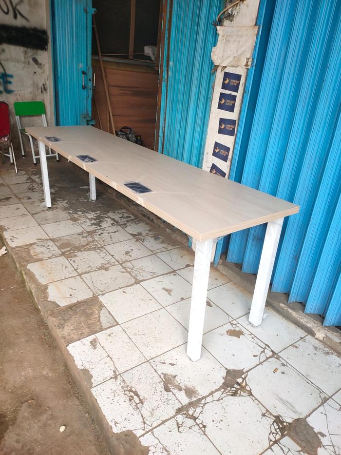 Jual pf custome Meja kerja panjang 240*60*75 bisa jadi meja meeting ...