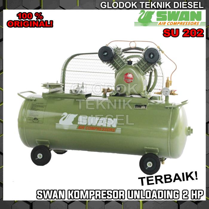 Jual SWAN AIR COMPRESSOR 2 HP S SERIES SVU-202 KOMPRESOR ANGIN ORIGINAL ...