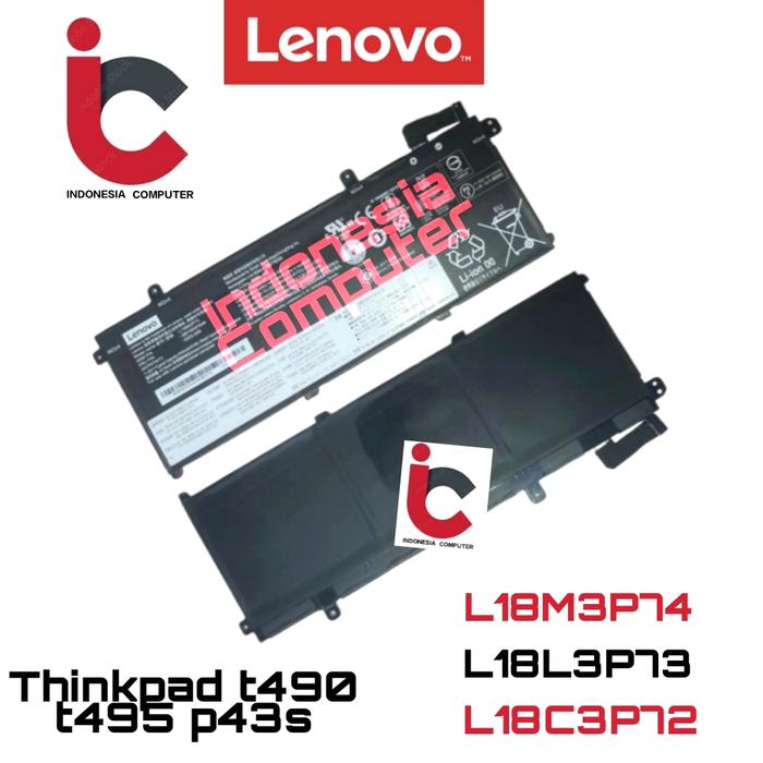 Jual Baterai Lenovo Thinkpad t495 t490 p43s Series L18M3P74 L18L3P73 - Jakarta Pusat ...