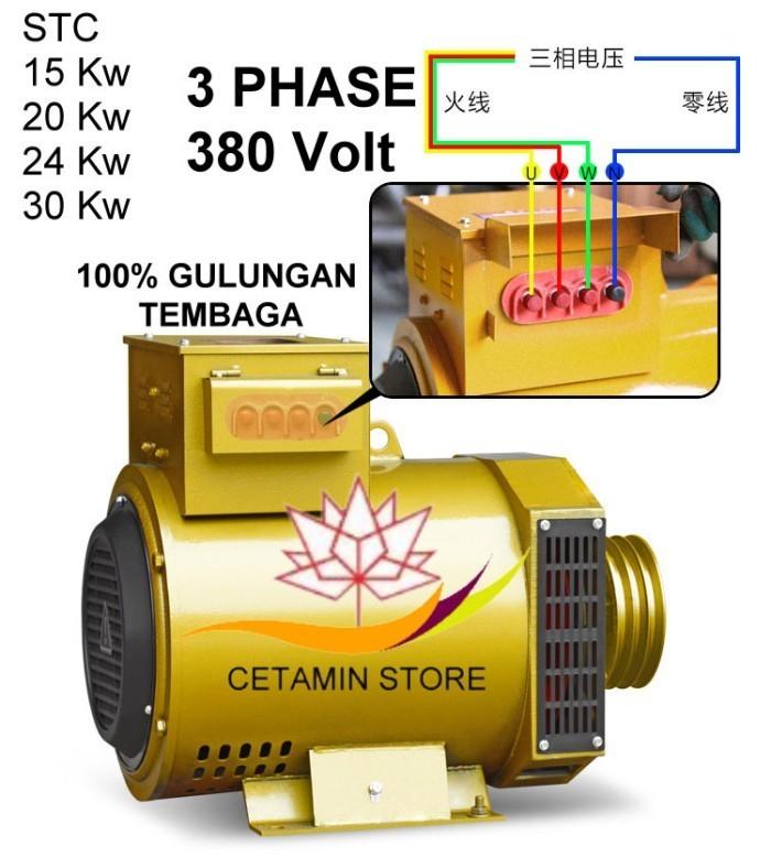 Jual Alternator STC 30 30Kw Full tembaga Merk Goka - Jakarta Barat - Cetamin store | Tokopedia