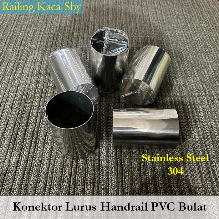 Jual KONEKTOR LURUS SAMBUNGAN HANDRAIL PVC BULAT 50MM (2") STAINLESS ...