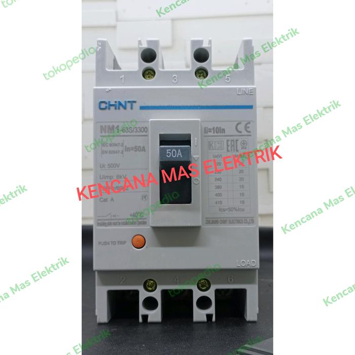Jual MCCB Breaker Chint NM1-63S 3P 15kA (10A 16A 20A 25A 32A 40A 50A 63A) - Jakarta Pusat ...