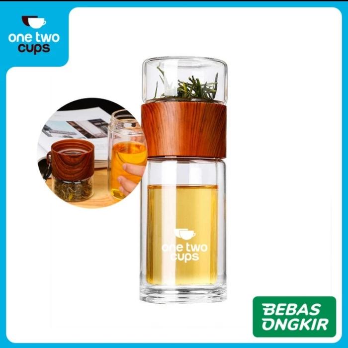Jual Botol Minum Penyaring Teh Tea Infuser Double Wall Glass 230ml - Kab. Tangerang - Grande ...
