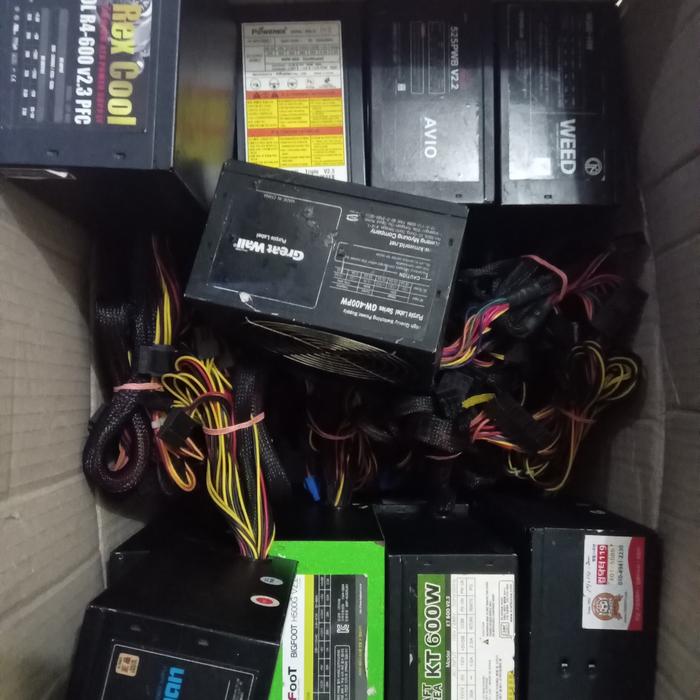 Jual psu merk korea 500watt ready 6+2+6 pin pcie bukan corsair seasonic ...