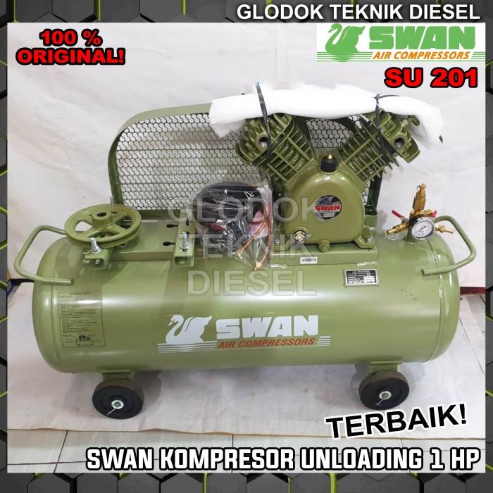 Jual SWAN Air Compressor 1 HP Kompresor Angin Unloading ORIGINAL SVU ...
