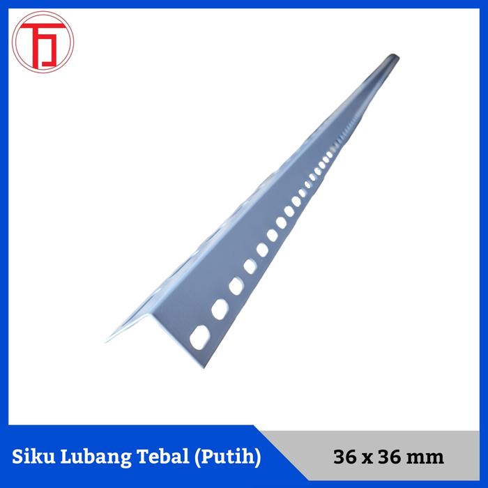 Jual Besi Siku Lubang | Lobang | Rak 40 x 40 x 3000 | 4x4 Tebal Putih ...