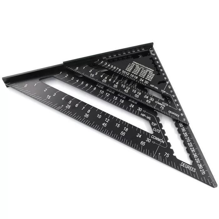 Jual Penggaris Siku Sudut Mistar Segitiga Triangle Alat Ukur Ruler 7 ...