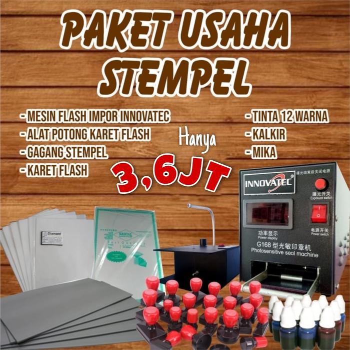 Jual Paket Hemat Mesin Stempel Flash 4 Lampu Premium Bahan Pembuat Stempel - Kota Surabaya ...