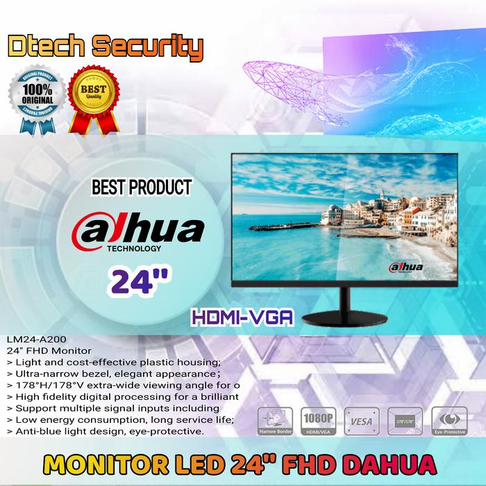 Jual MONITOR DAHUA LED 24.IN HDMI-VGA /MONITOR DAHUA LM24-A-200 FHD 24'' - Kota Bandung ...