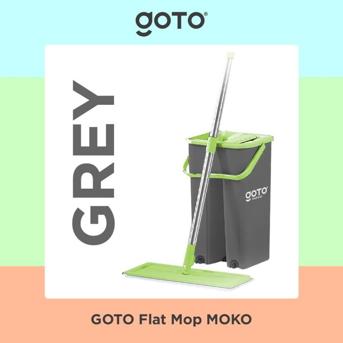 Promo Goto Moko Alat Pel Set Pembersih Lantai Magic Mop Flat With ...