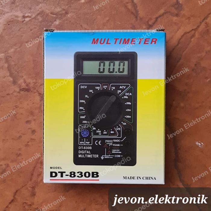 Jual Multimeter Digital DT830B Multitester Avo Multi Meter Tester DT ...