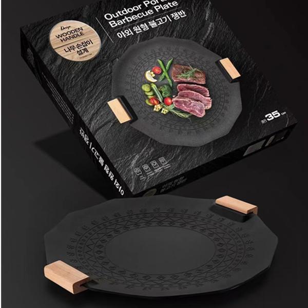 Jual Grill Pan ALL NEW KOREAN Grill Barbeque BBQ 35cm Datar Anti Lengket - Jakarta Barat ...