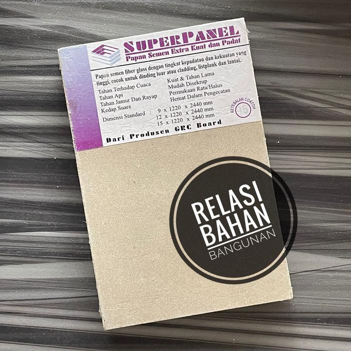 Jual GRC Board 15MM x 1220 x 2440 mm / Superpanel 15MM - Papan GRC - Kota Bandung - Relasi Bahan ...