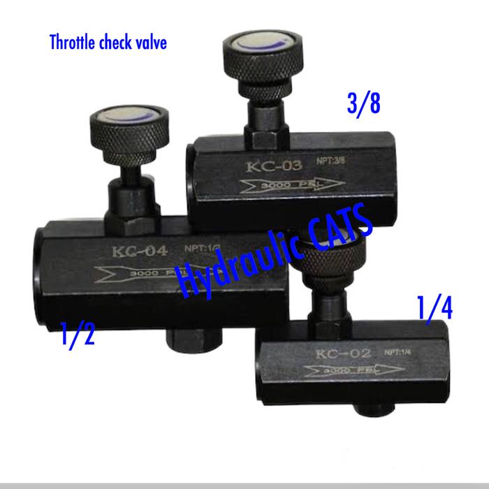 Jual KC-02 Throttle Check Valve / Inline Flow Control Valve - Jakarta ...