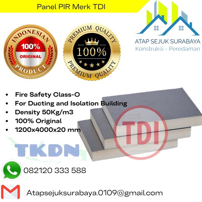 Jual Panel PU / PIR merk TDI - Panel Ducting TDI - Kota Surabaya - Atap Sejuk Surabaya. | Tokopedia