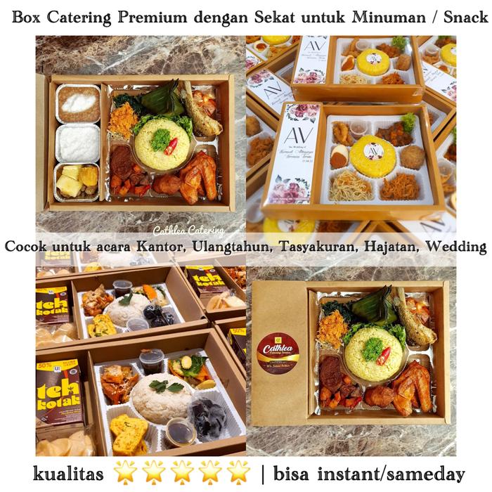 Jual Box Hampers Nasi Premium Sekat + Tutup Full Mika Kotak Catering ...
