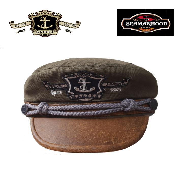 Jual Topi Kapten Pelaut Klasik - Fiddler Hat Sailor Cap Kombinasi Kulit ...