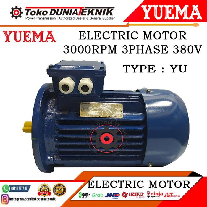 Jual YU 4KW/5.5HP 2POLE/3000RPM B5 FLANGE ELECTRIC MOTOR CAST IRON YUEMA - Jakarta Barat - Toko ...