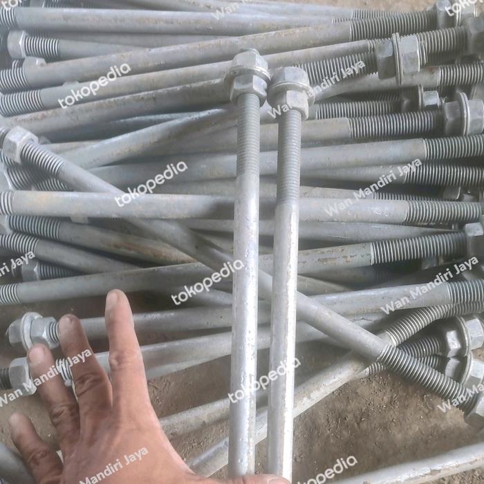 Jual angkur i besi beton HDG m8 x 25cm hotdip Galvanised - Jakarta ...