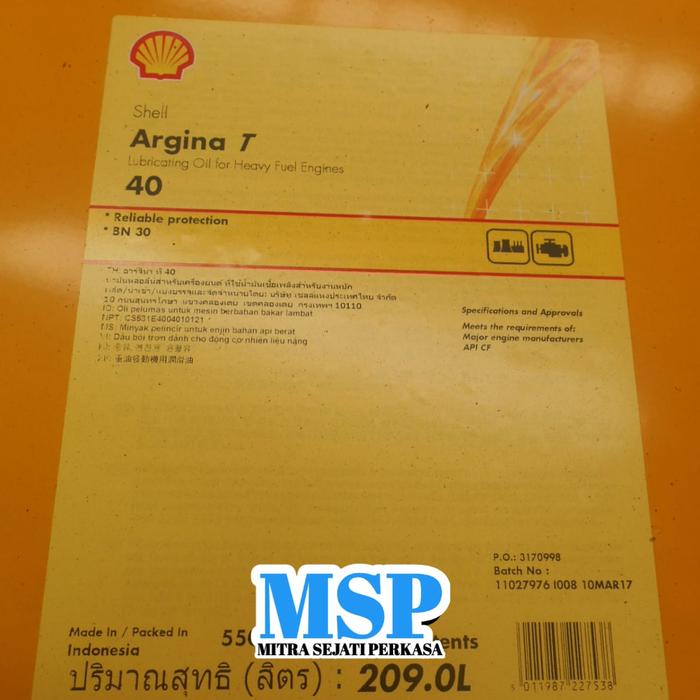 Jual Oli Shell Argina T 40 drum 209ltr / Heavy Fuel Engine - Jakarta ...