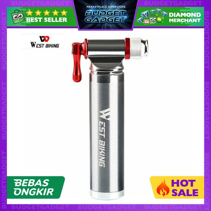 Jual West Biking Pompa Angin Ban Sepeda CO2 Portable Inflator Bike Pump ...