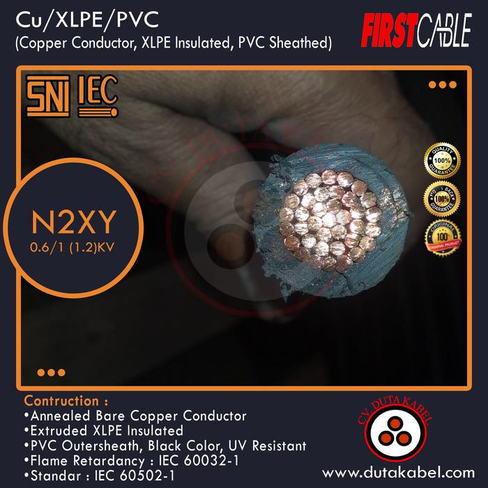 Jual Kabel N2XY 1x150 mm2 (Cu/XLPE/PVC) FIRST CABLE /1x150 mm/1 x 150 ...