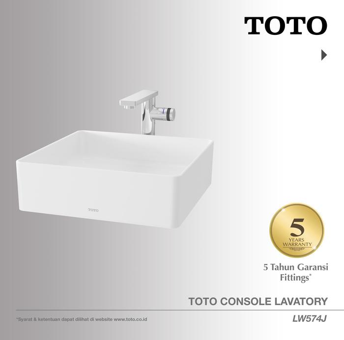 Promo TOTO Wastafel LW574J | Wastafel - Wastafel Cuci Tangan - Lavatory ...