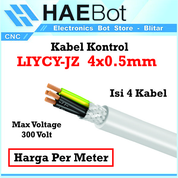 Jual [HAEBOT] Kabel Kontrol LIYCY-JZ isi 4 6 6x0.5 4x0.5 mm Screen EMC ...
